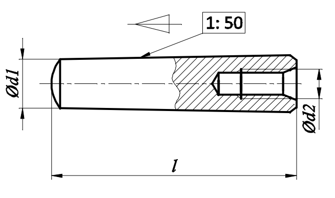 Kołek stożkowy niehartowany z gwintem wewnętrznym DIN 7978A BP - Śruby24